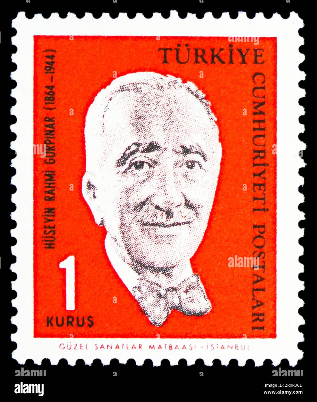 MOSCOW, RUSSIA - APRIL 08, 2023: Postage stamp printed in Turkey shows ...