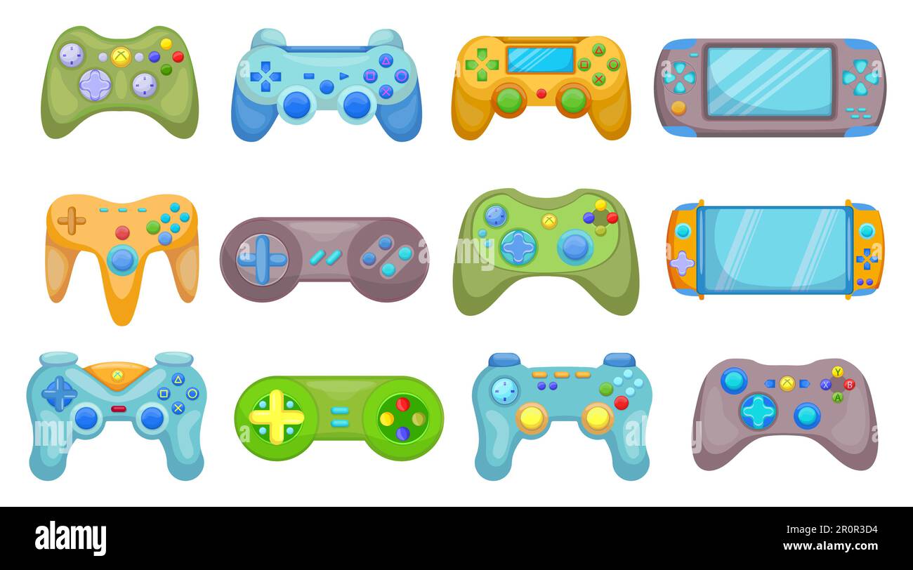 Video game controllers set hi-res stock photography and images - Alamy
