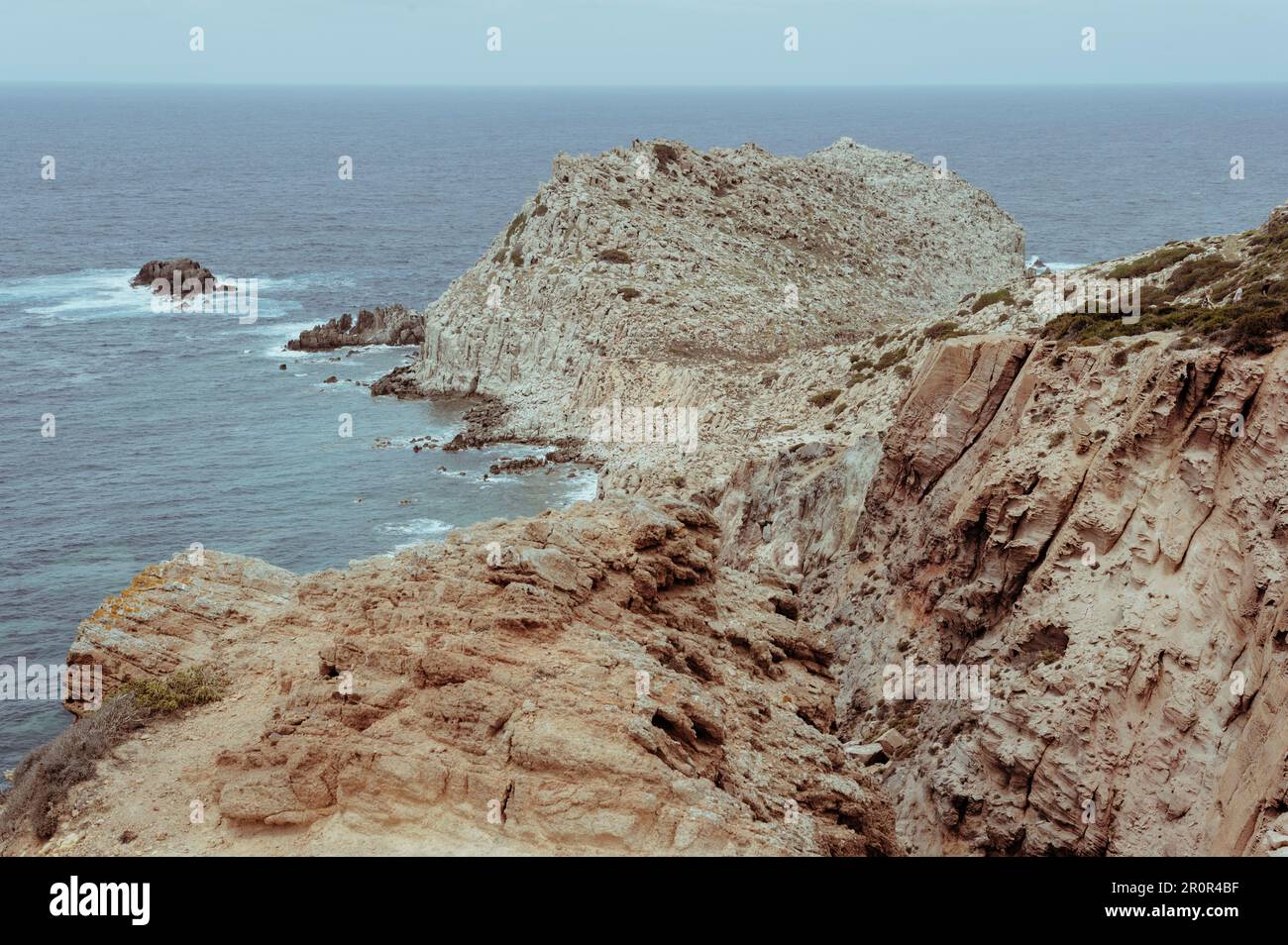 San Pietro Island, Sardinia, Italy. Panorama and landscapes on the ...