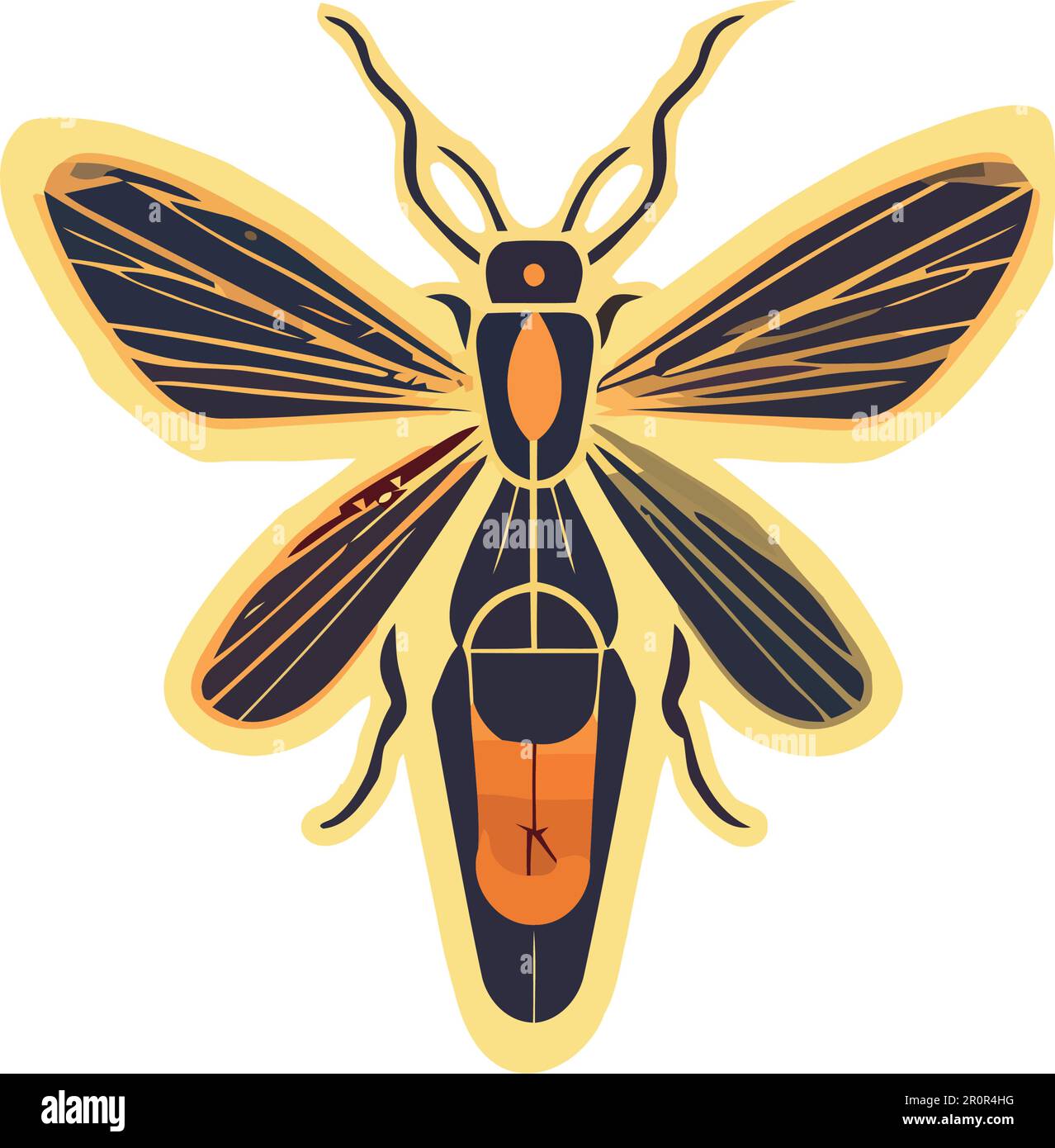 Flying insect wasp Stock Vector Image & Art - Alamy
