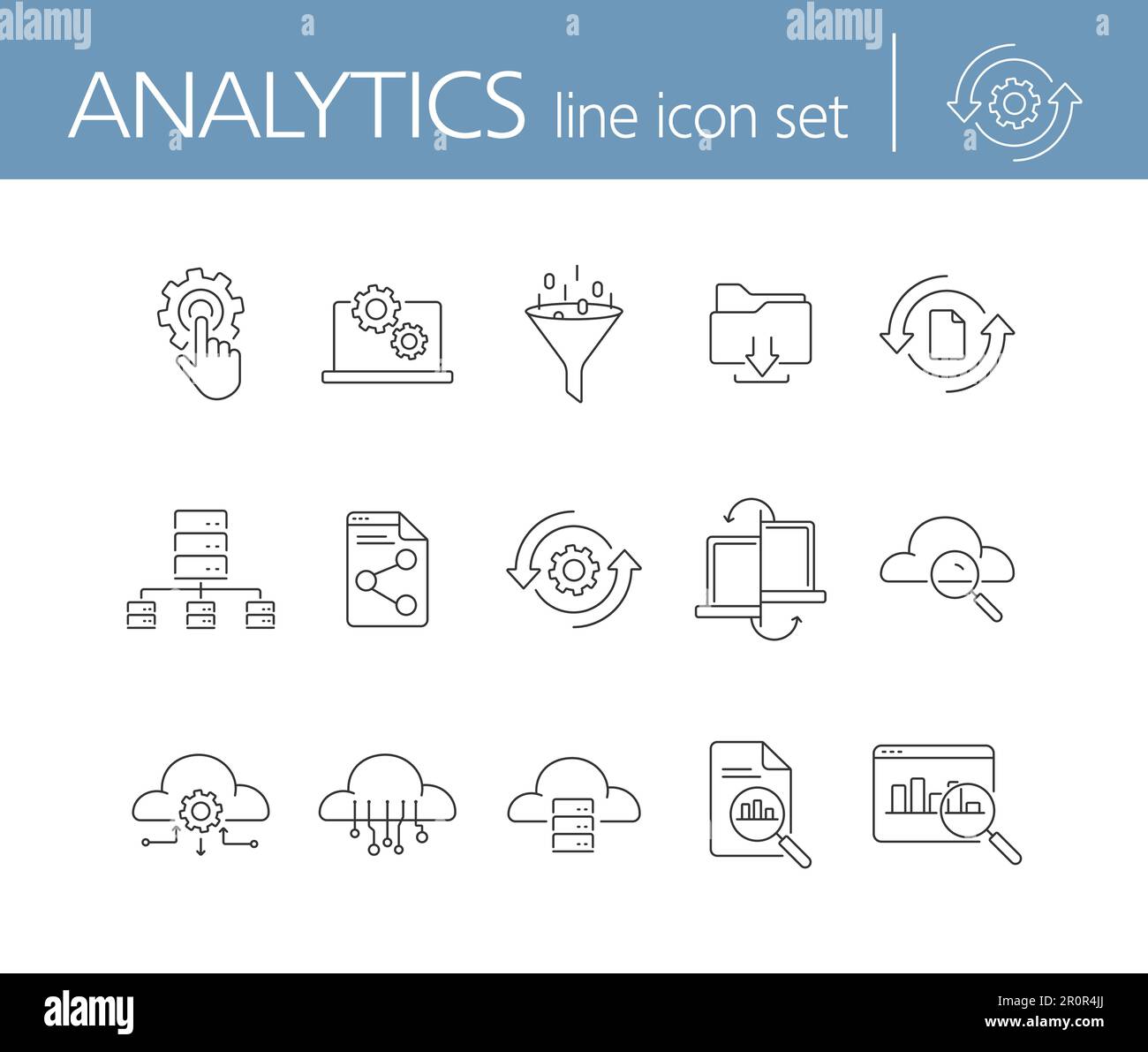 Analytics line icon set Stock Vector Image & Art - Alamy Analytics line icon set Stock Vector Image & Art - Alamy