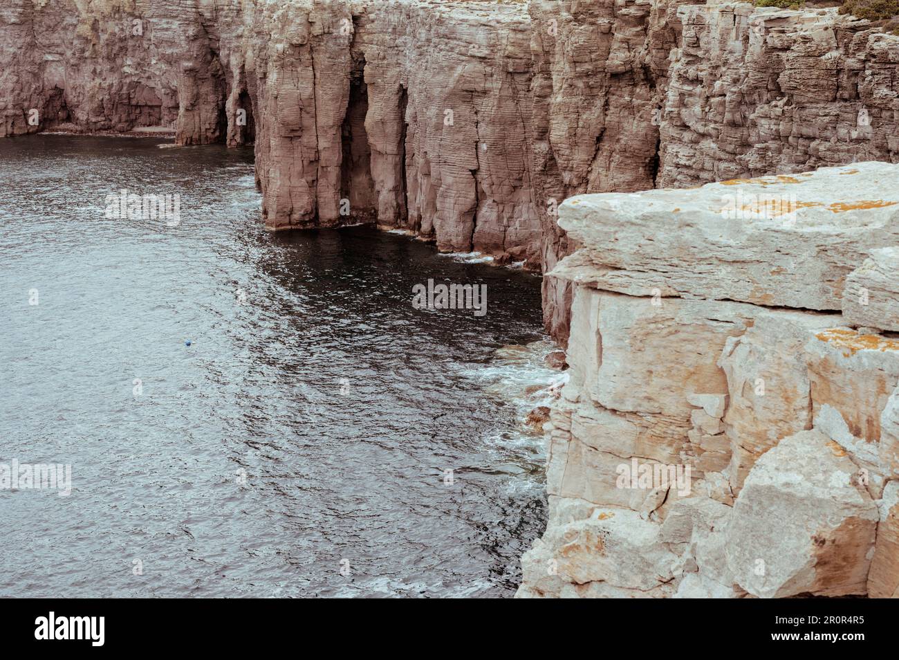 San Pietro Island, Sardinia, Italy. Panorama and landscapes on the ...
