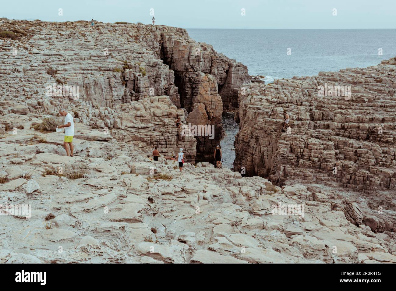 San Pietro Island, Sardinia, Italy. Panorama and landscapes on the ...