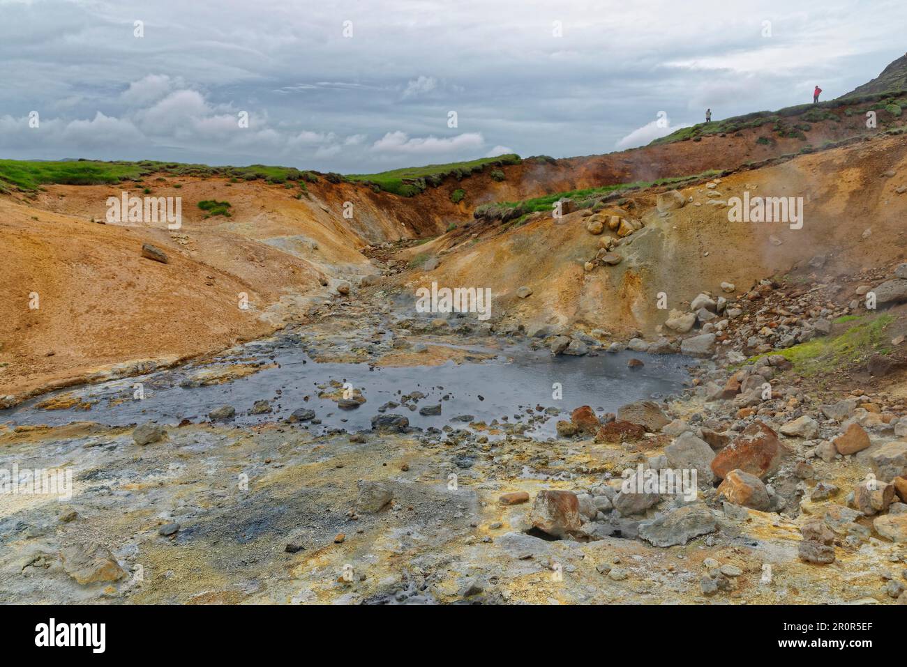 High-temperature area Seltun, geothermal area Seltun, Krysuvik ...