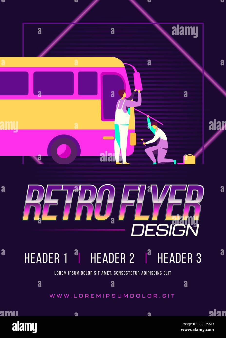 Bus maintenance Stock Vector Images - Alamy