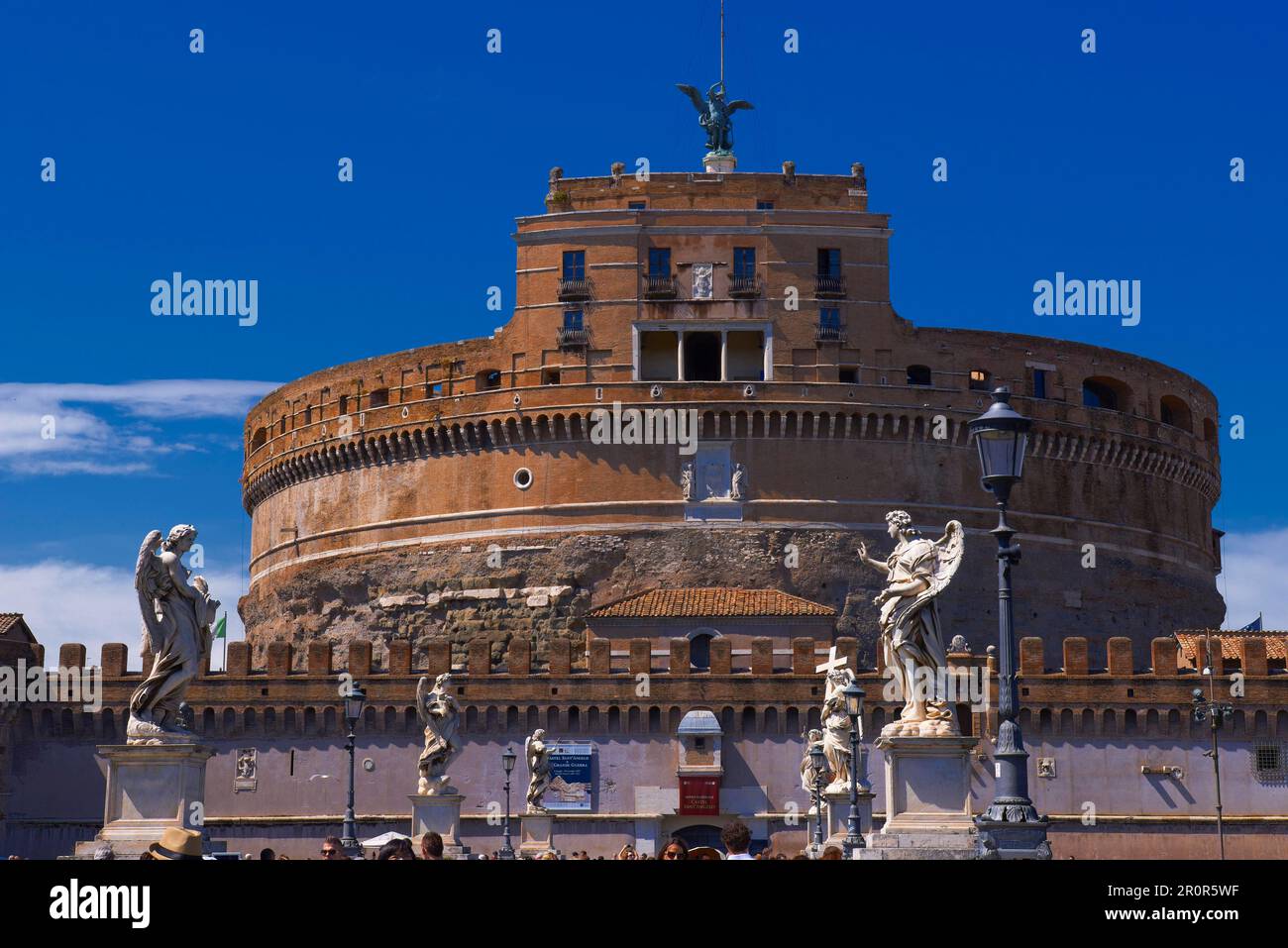 Sant Angelo Castle, Sant Angelo Bridge, Sant Angelo Castel, Mausoleum of Hadrian, Rome, Lazio ...