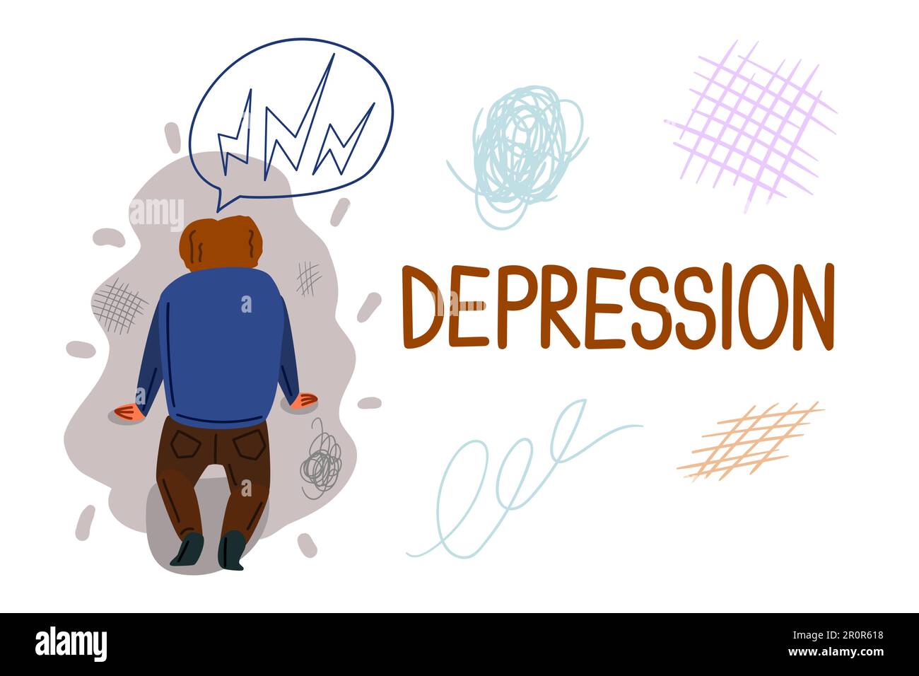 Melancholy horizontal Stock Vector Images - Alamy