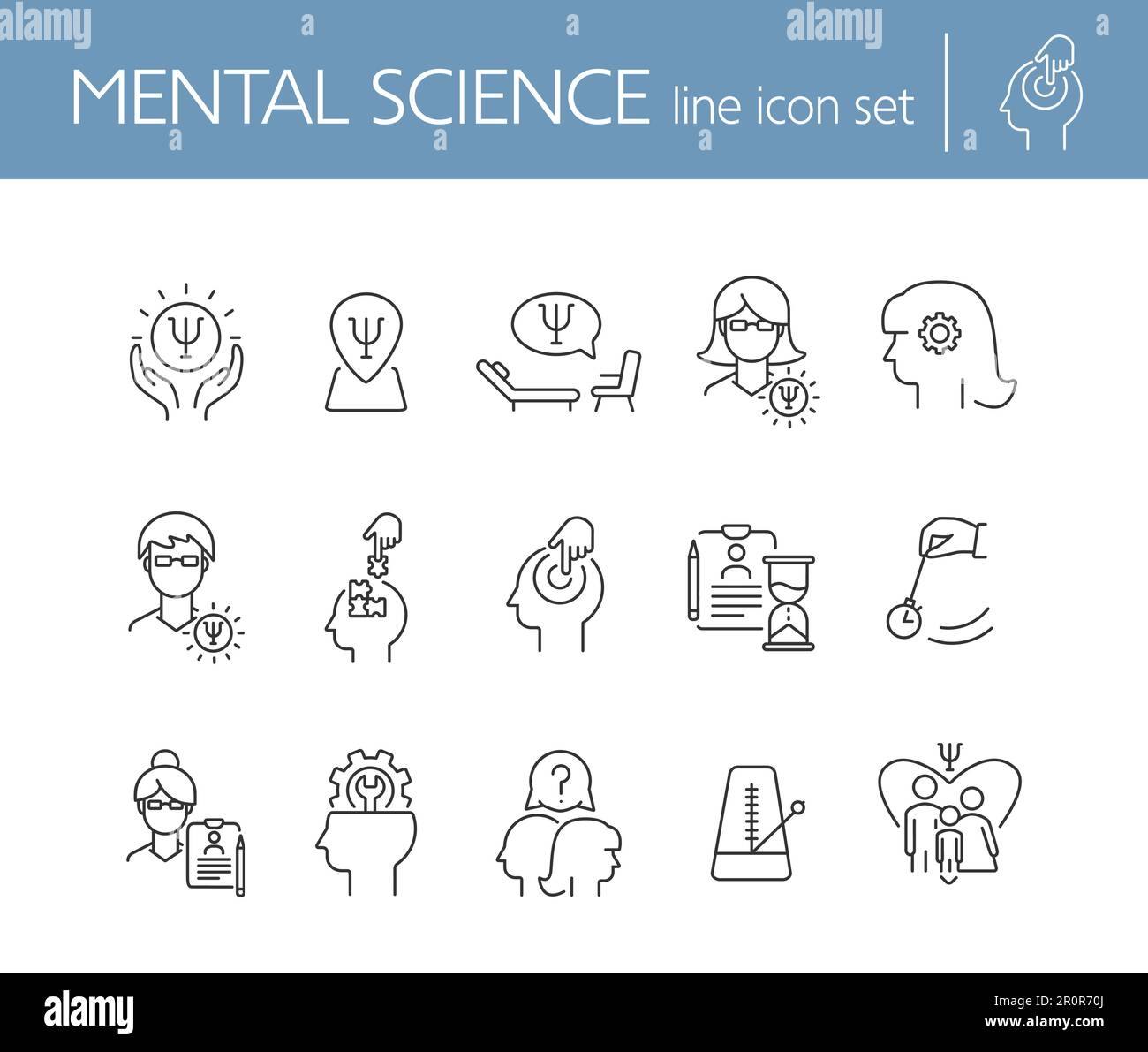 Mental science line icon set Stock Vector Image & Art - Alamy Mental science line icon set Stock Vector Image & Art - Alamy