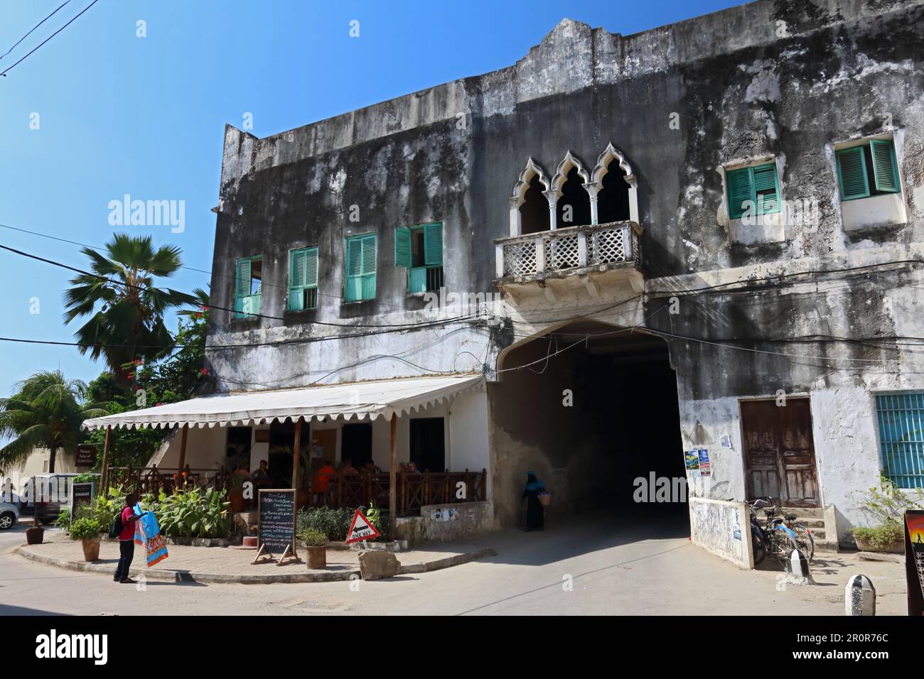 Historical building, Old town, Stone town, Zanzibar, Tanzania Stock ...