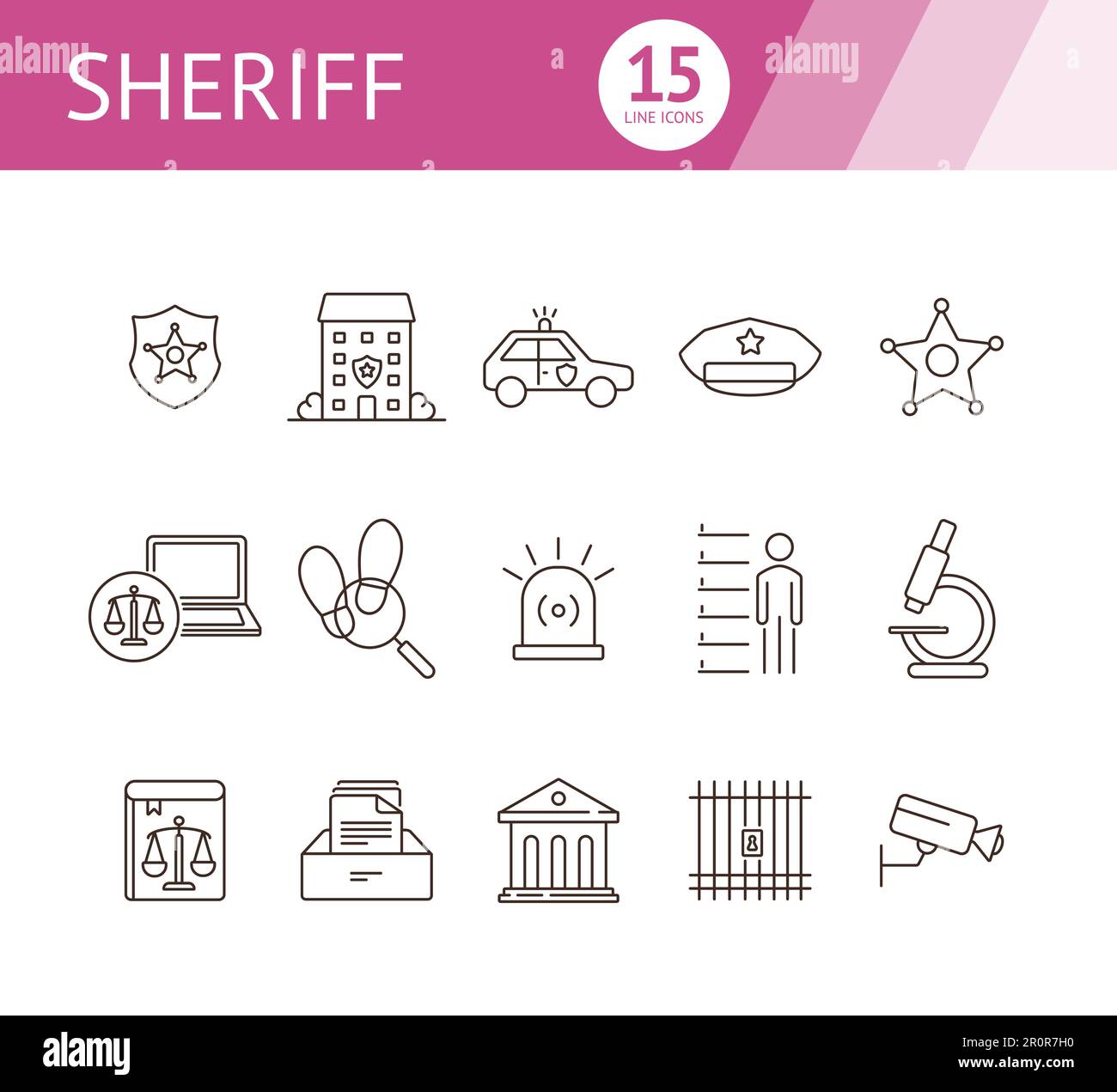 Sheriff office sign Stock Vector Images - Alamy