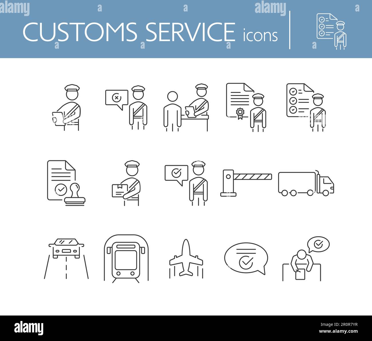 Immigration and customs service Stock Vector Images - Alamy