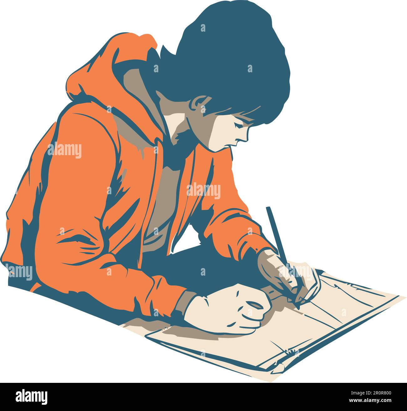 Sketching caricature Stock Vector Images - Alamy