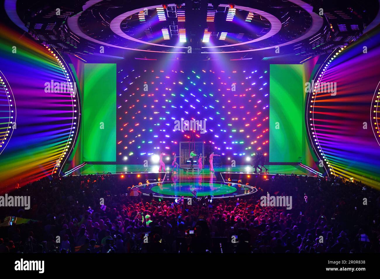 Kaarija, the entrant from Finland performing at the Eurovision semi ...