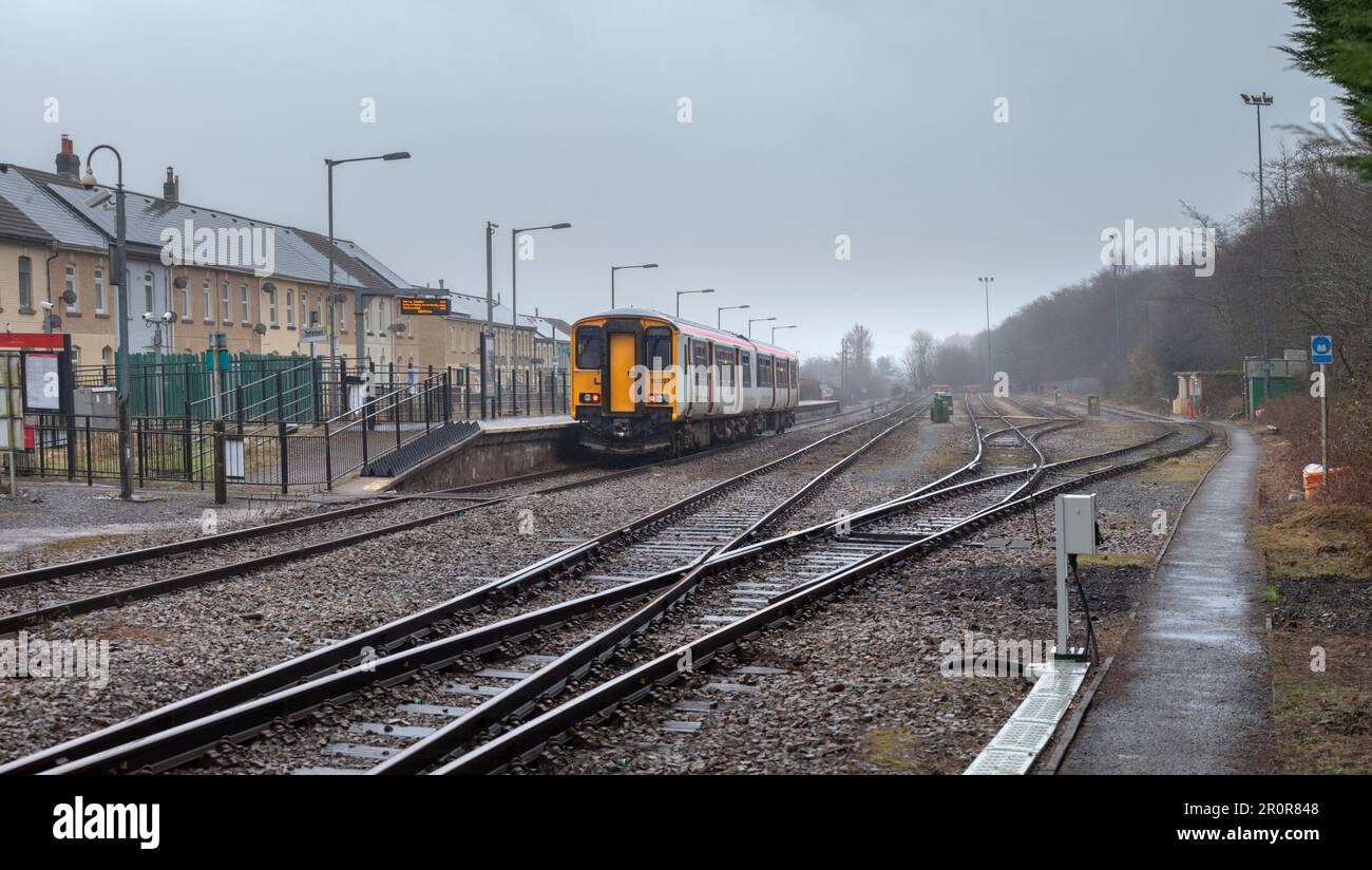 Transport For Wales class 150 sprinter train 150227 waiting to depart ...
