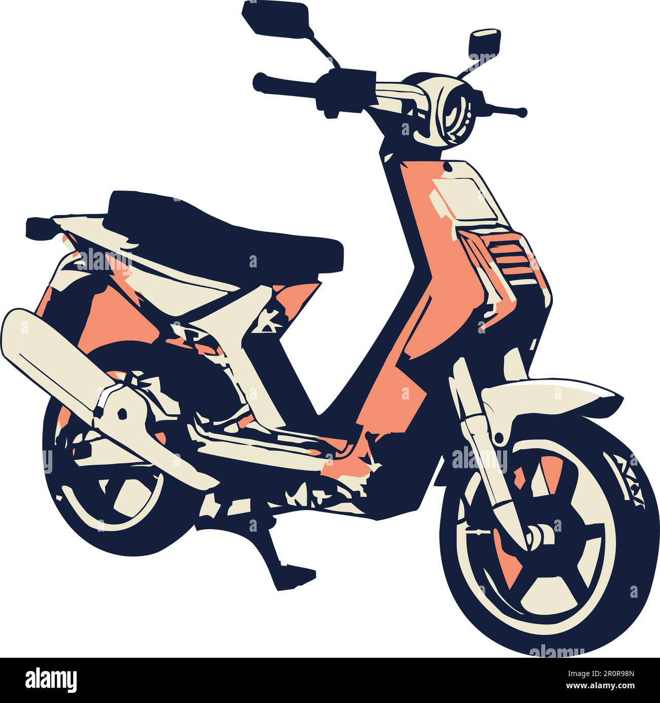 Motorcycle on white background Stock Vector Image & Art - Alamy
