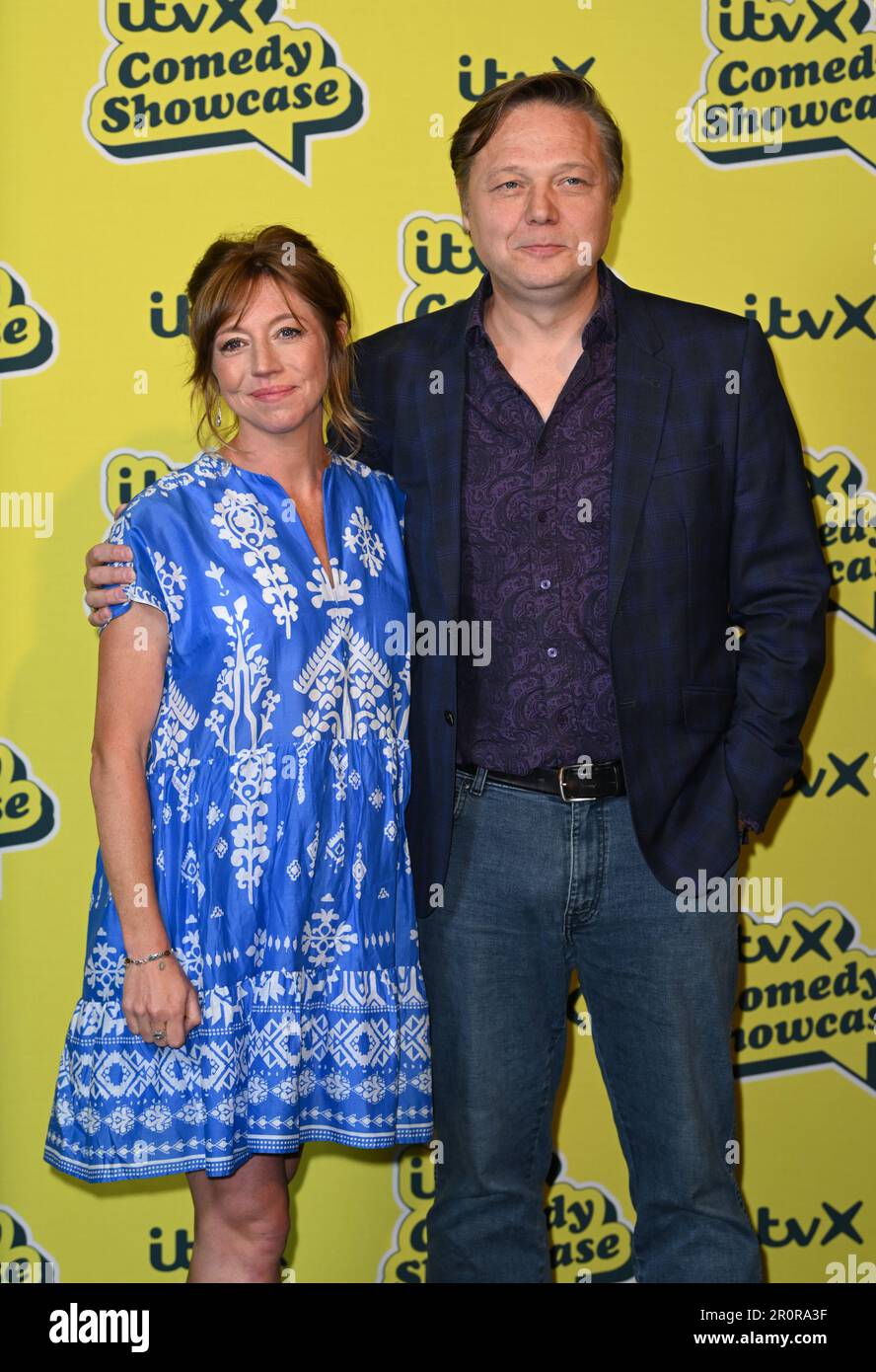 London, UK. 09th May, 2023. London, UK. May 9th, 2023. Nancy Sullivan and Shaun Dooley arriving ...