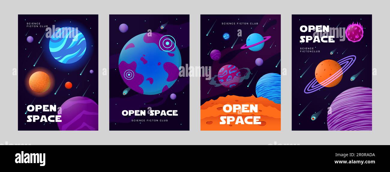 Open space posters set Stock Vector Image & Art - Alamy