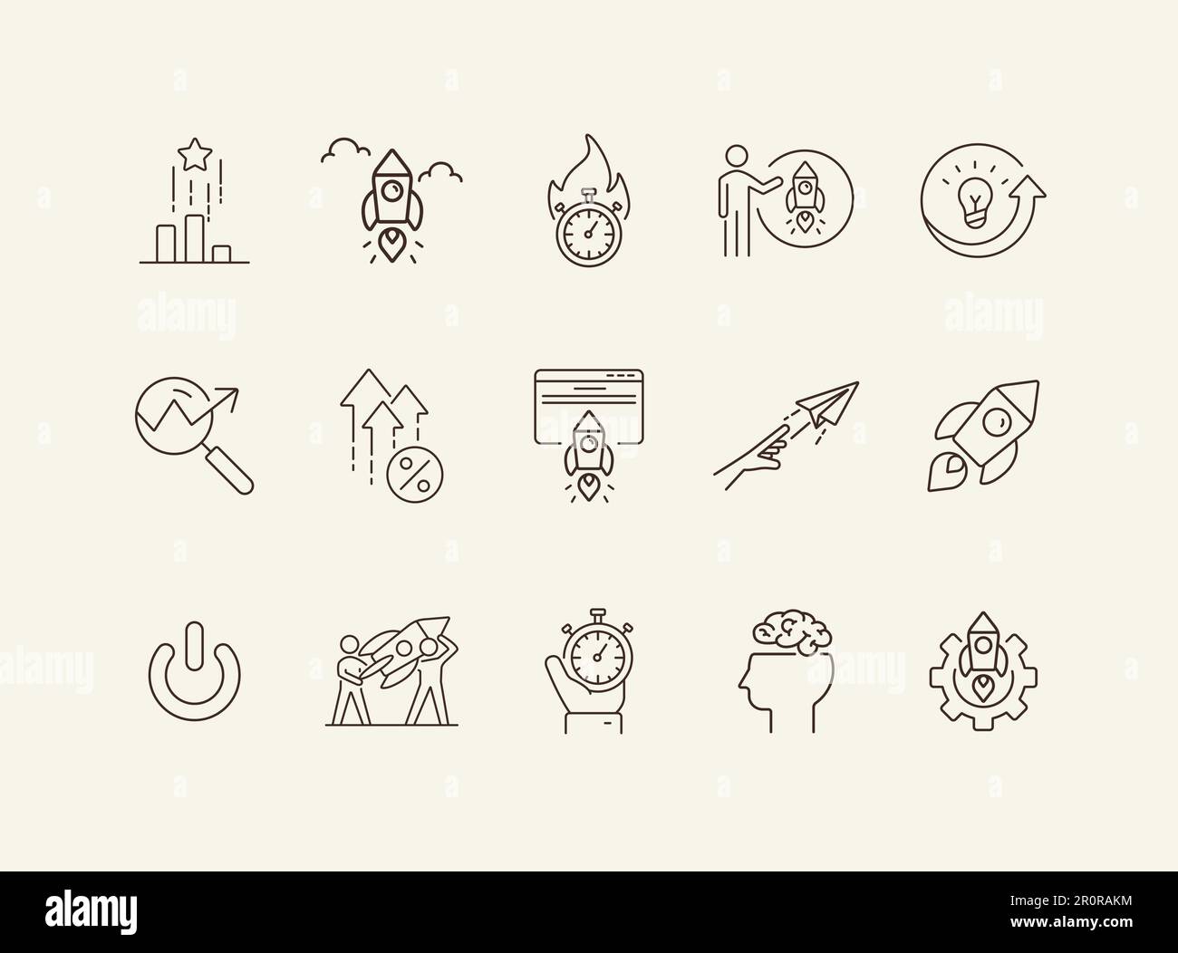 Leadership icons. Set of line icons Stock Vector Image & Art - Alamy