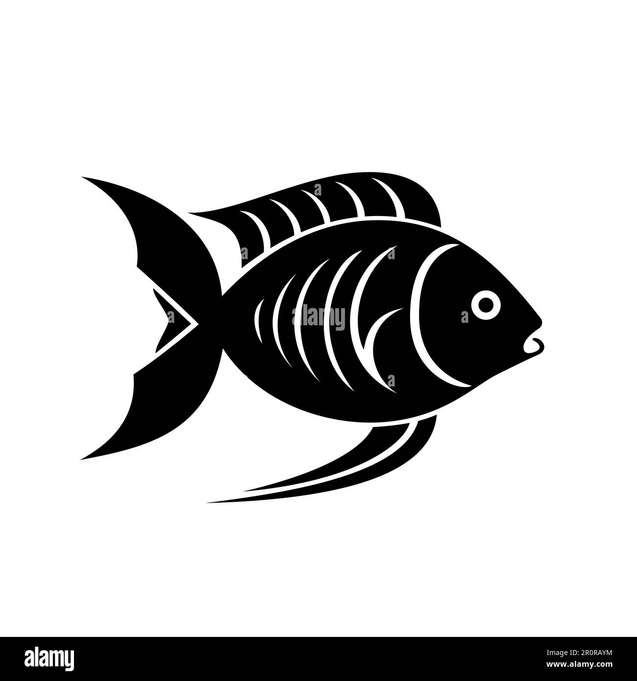 Fish icon. Black silhouette of fish. Vector illustration Stock Vector Image & Art - Alamy