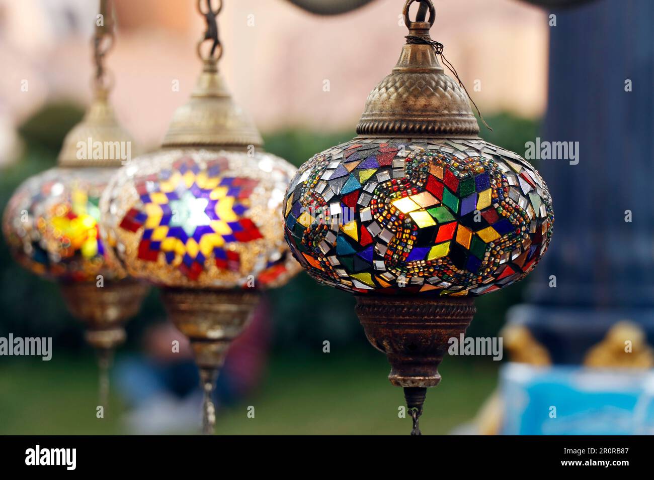 arabic mediterranean designed roof ceiling decorative light lamps Stock ...