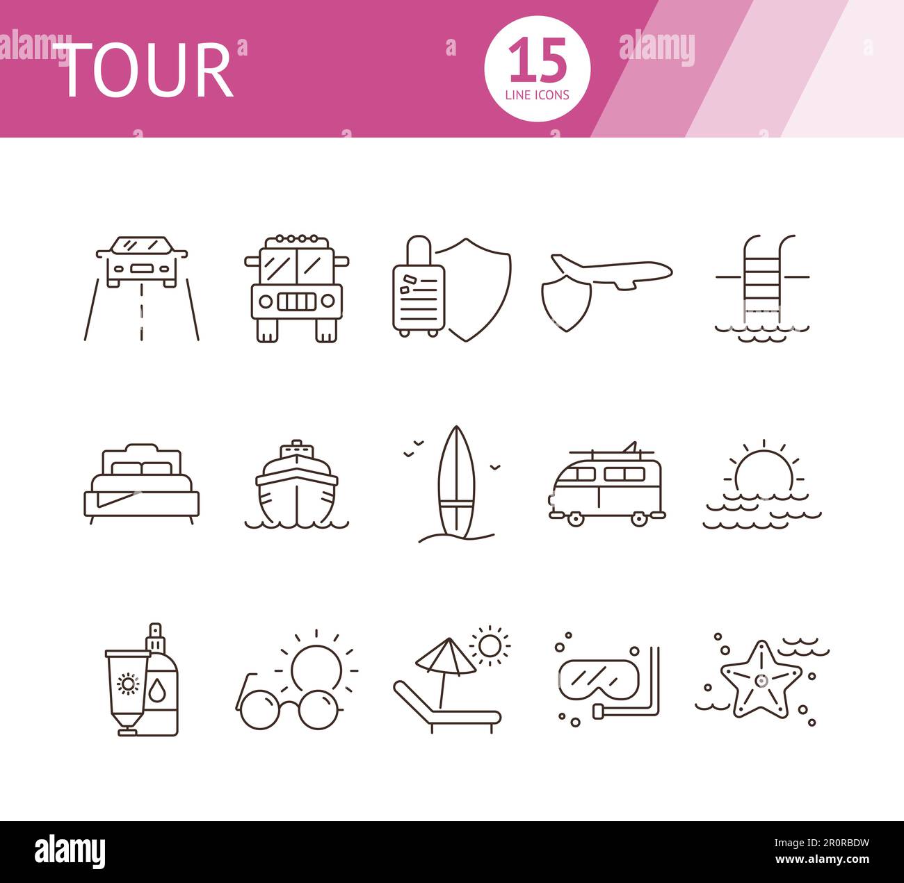 Tour group hotel Stock Vector Images - Alamy