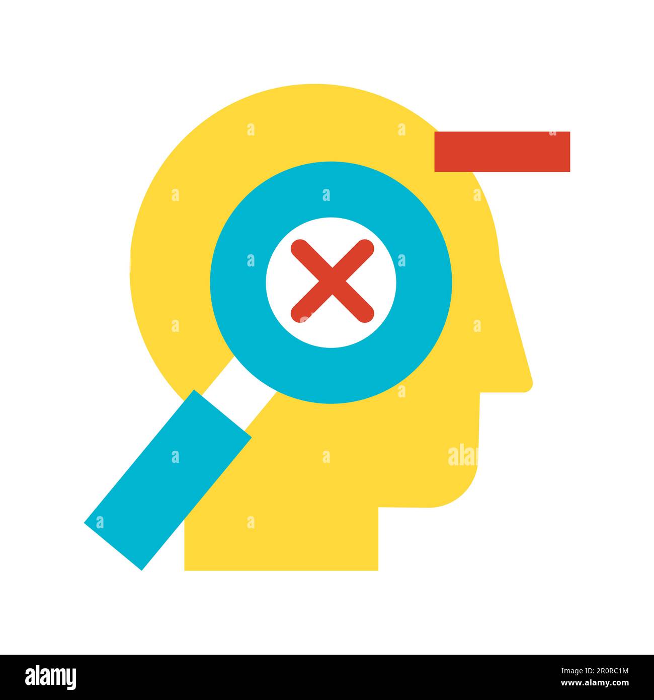 Mistakes correction flat vector pictogram on white background. Error ...