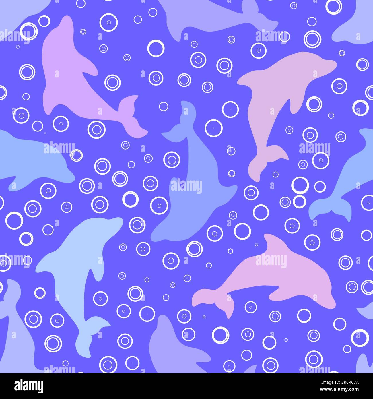 Summer animals seamless dolphins pattern for wrapping paper and kids ...