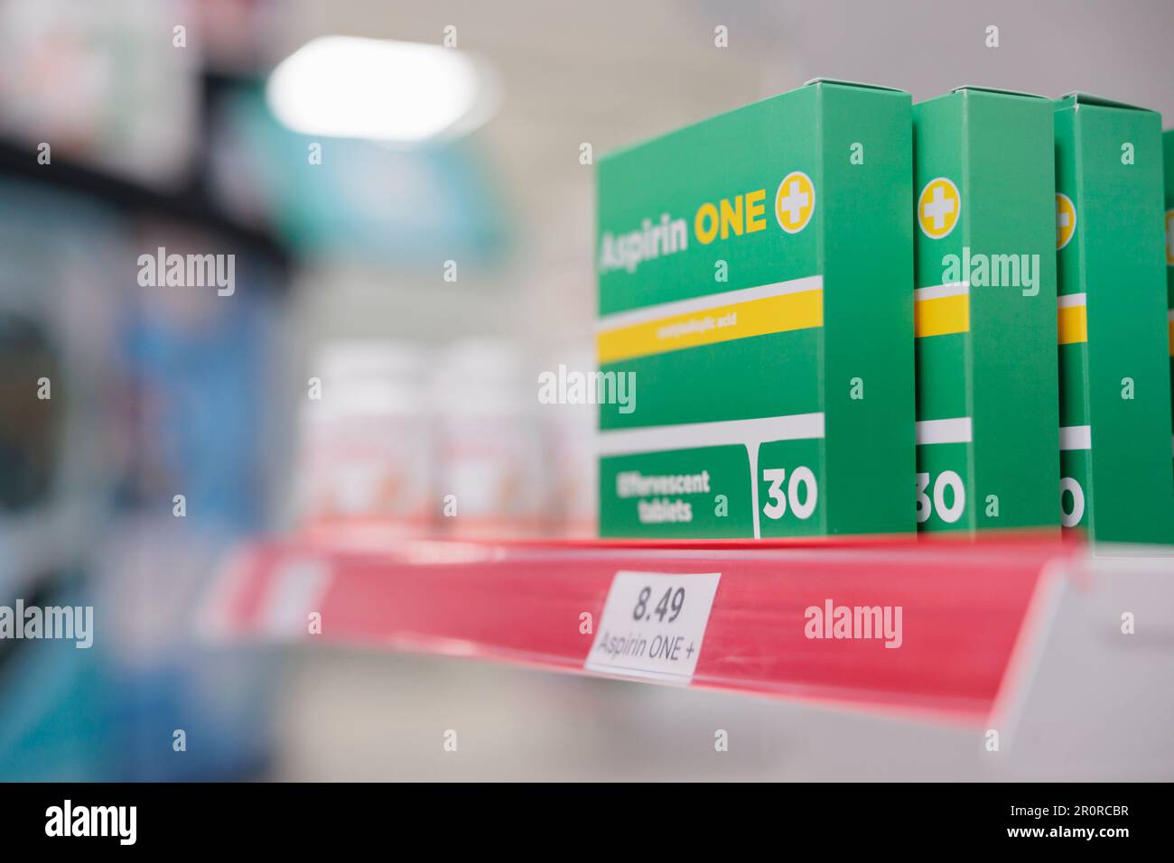 Health drugstore shelves filled with medicaments and pharmaceutics to ...