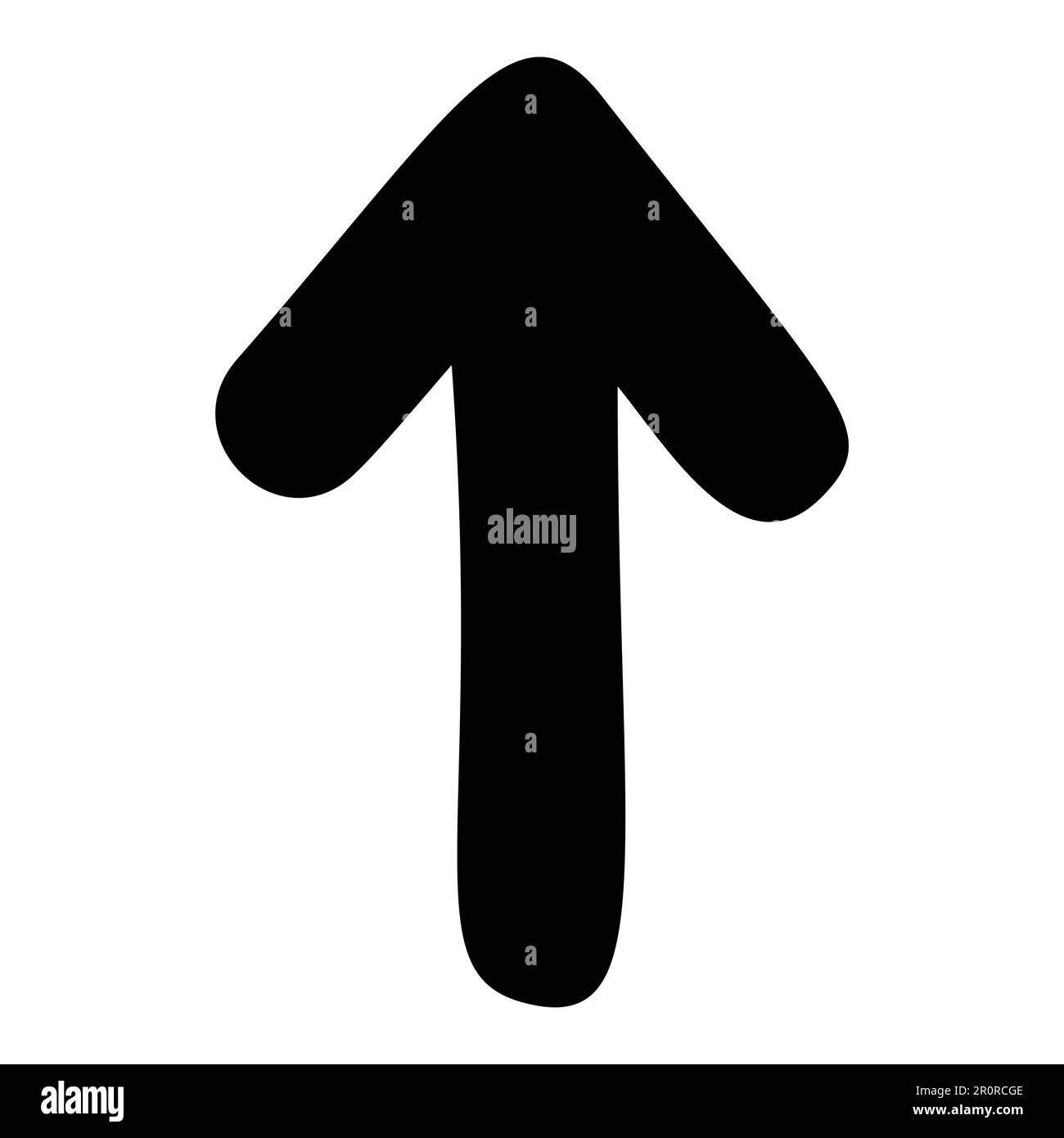 Right arrow hand drawn illustration. Navigation sign, direction move ...