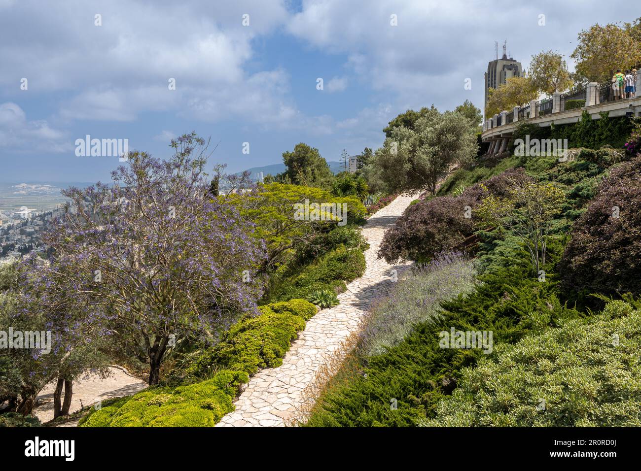 Haifa, Israel, June 26, 2022 : view from the Louis Promenade on Mount ...