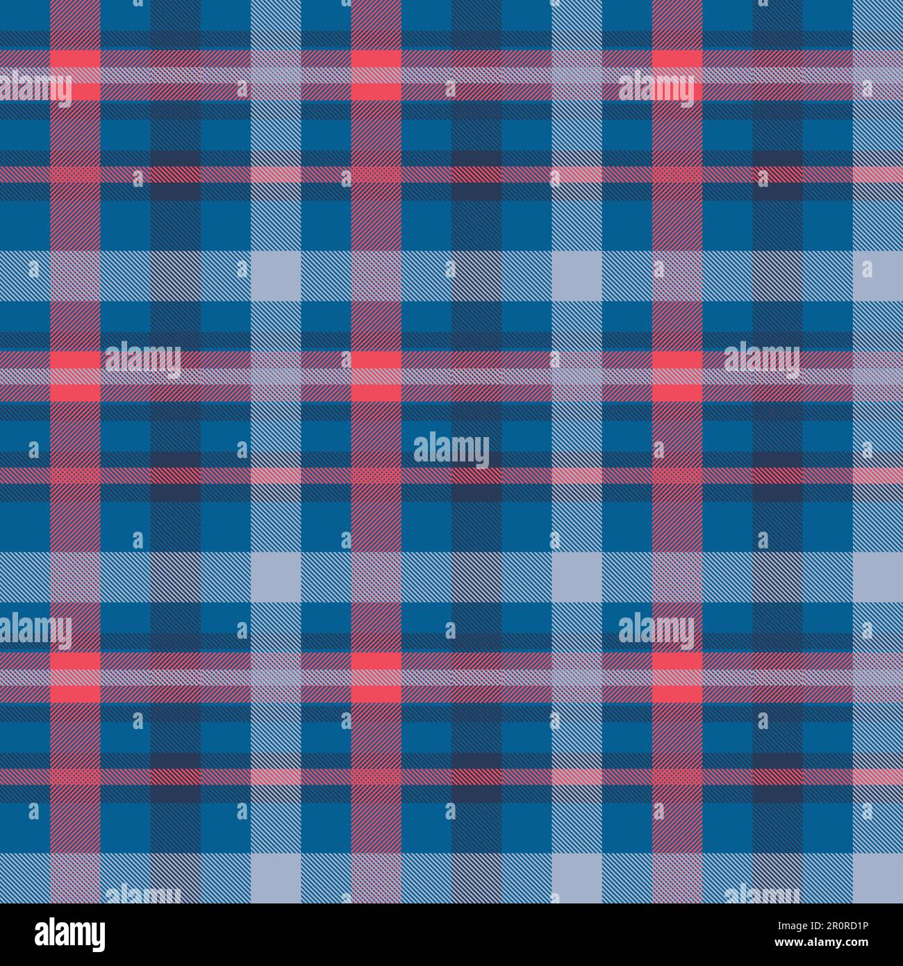 Tattersall material color seamless vector pattern. Flannel fabric ...