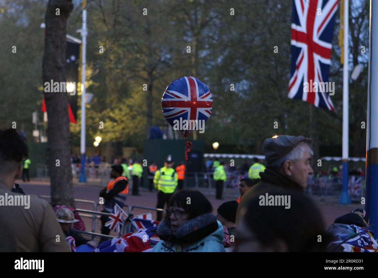 Union Jack balloon seen flying early in the morning of King Charles III ...