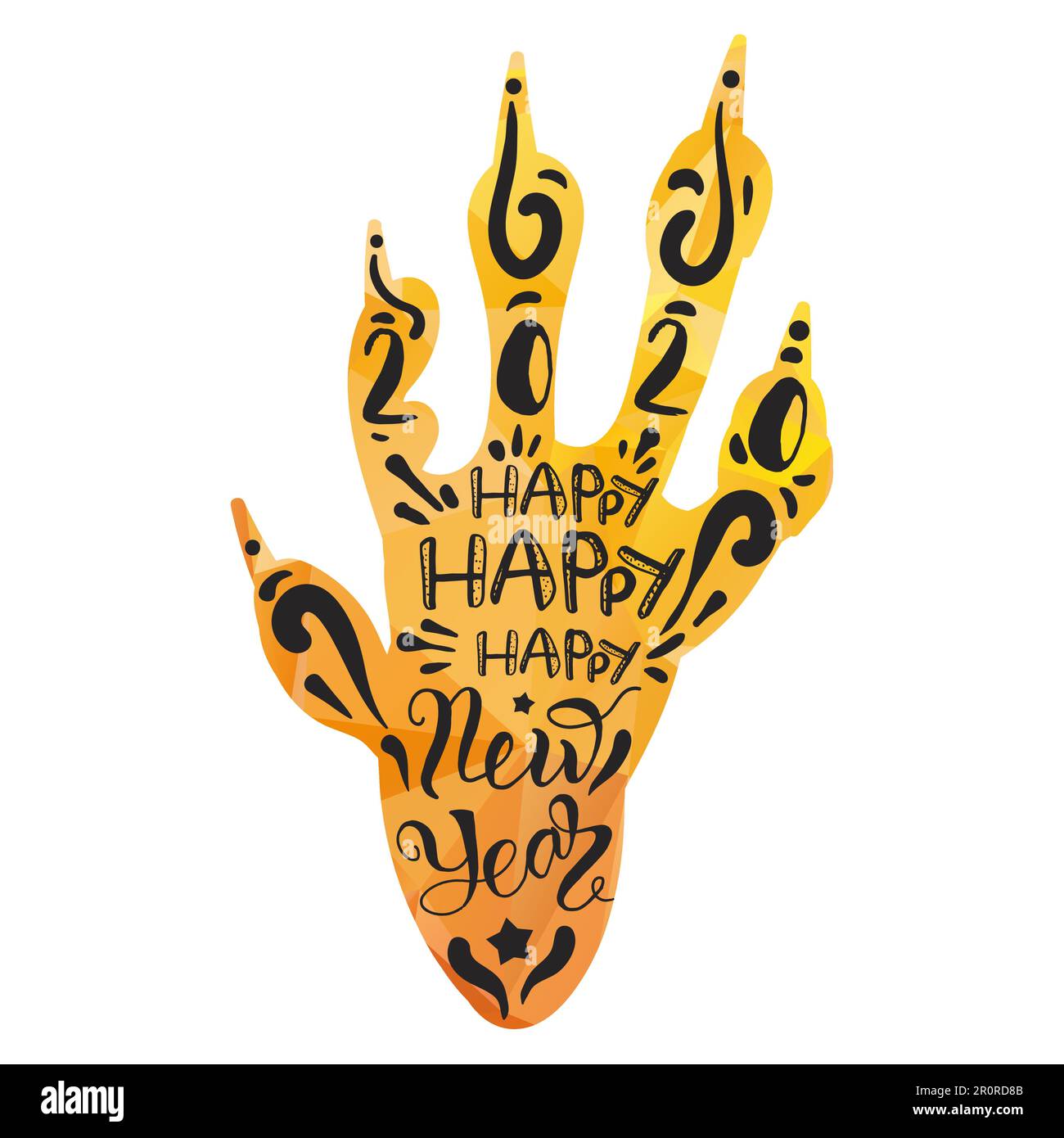 Rat footprint Cut Out Stock Images & Pictures - Alamy