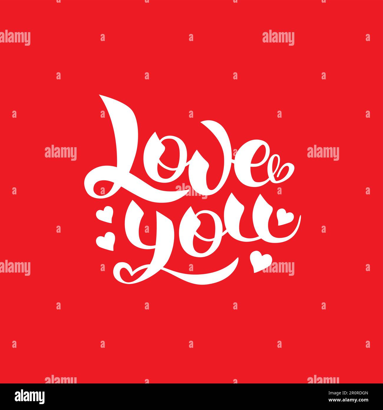 Postcard I love you. Beautiful lettering Stock Vector Image & Art - Alamy