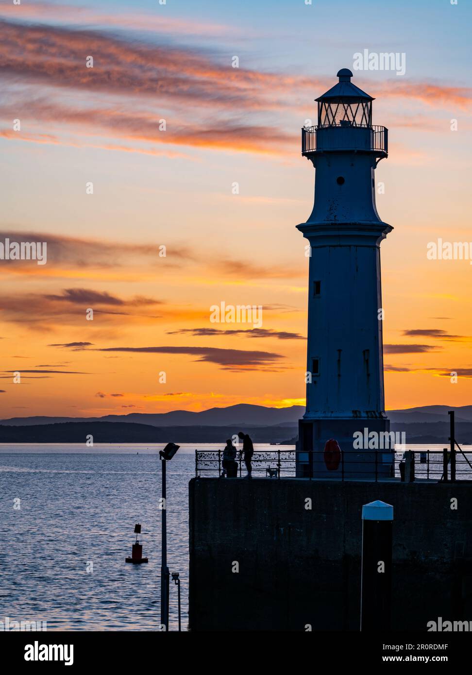 Edinburgh, Scotland, UK, 9th May 2023. UK Weather: sunset at Newhaven ...