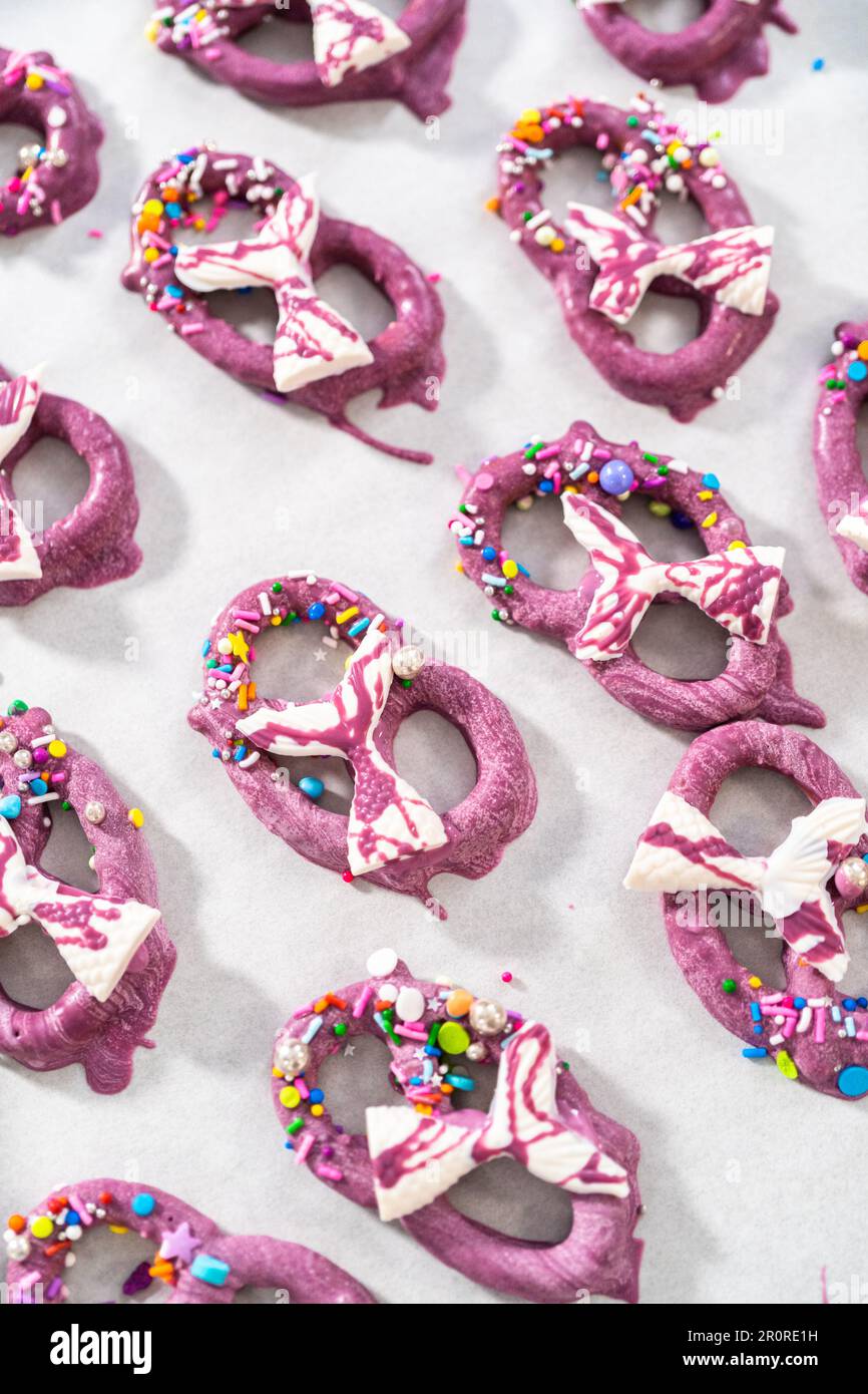 Mermaid pretzel twists Stock Photo - Alamy