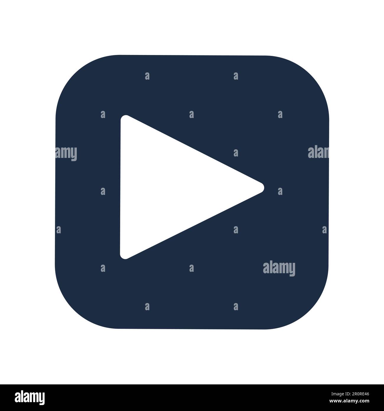 Arrow play sign flat vector icon. Multimedia pictogram symbol. Video ...