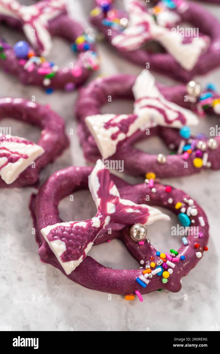 Mermaid pretzel twists Stock Photo - Alamy