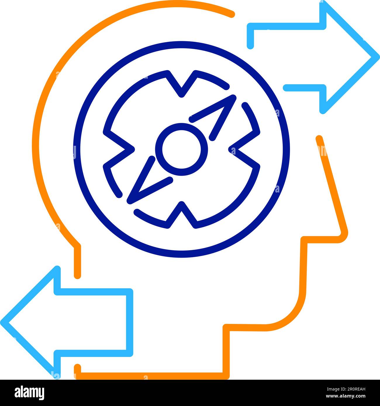 Finding problem solution thin line vector icon. Overcoming challenges ...