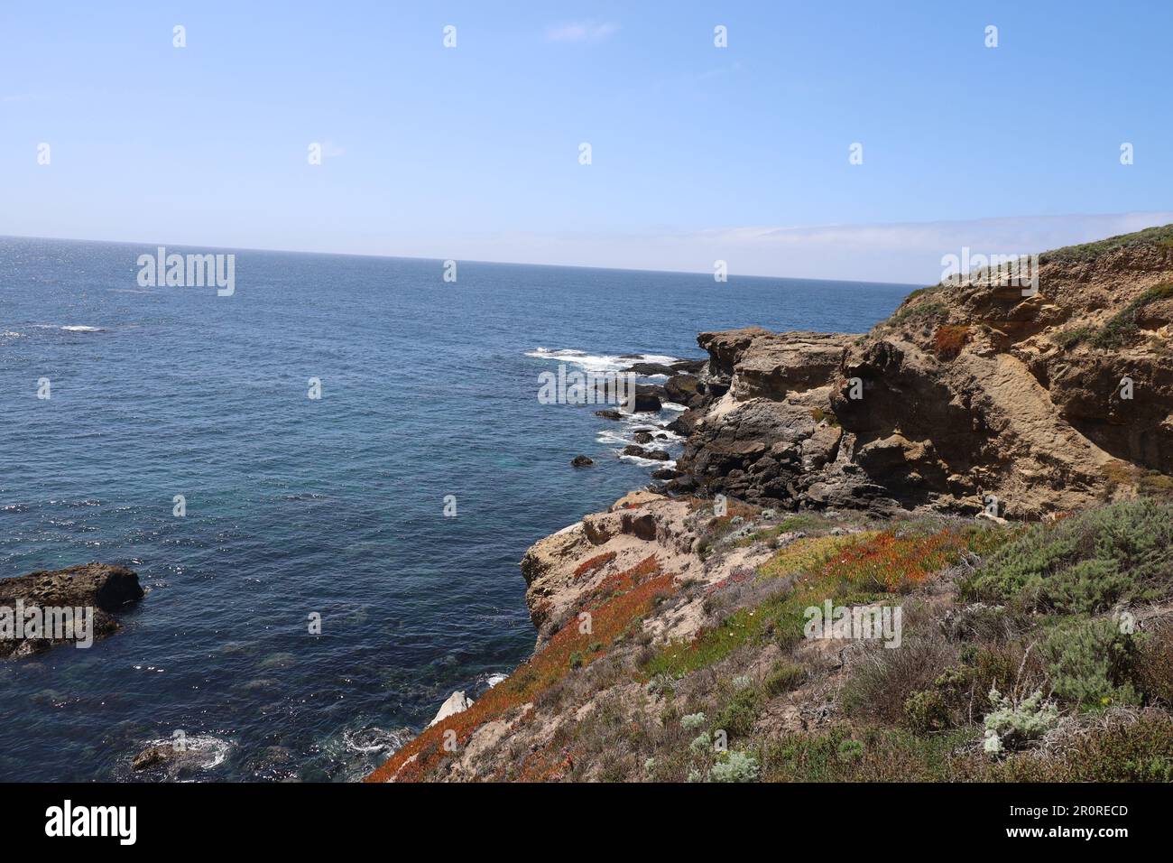 Rocks, beaches, and sky in Point Lobos State park in California Stock ...