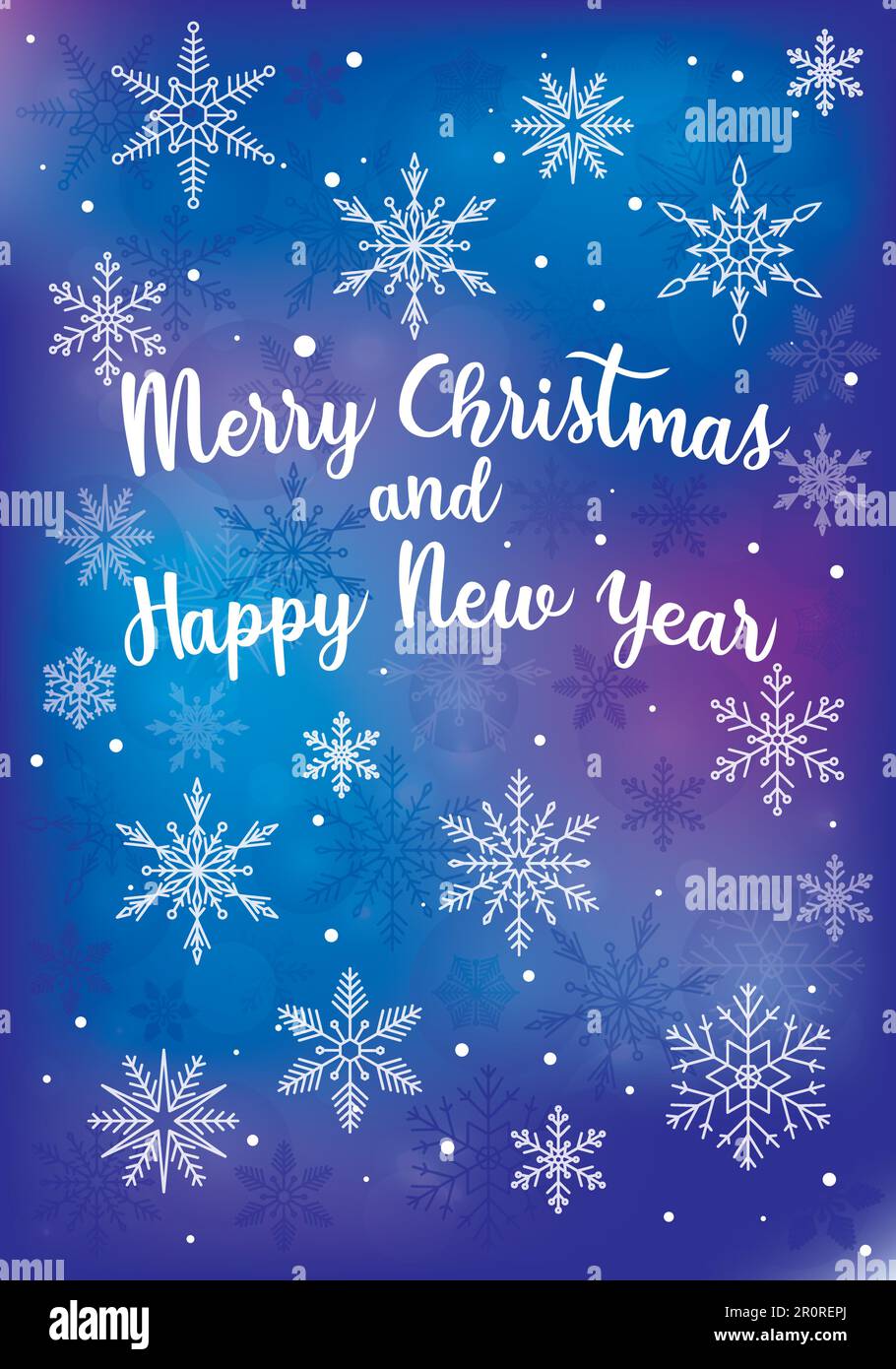 Merry christmas beautiful postcard Stock Vector Images - Alamy