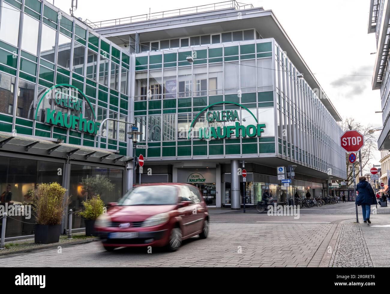 Galeria Kaufhof department stores' in the city centre of Krefeld, on ...
