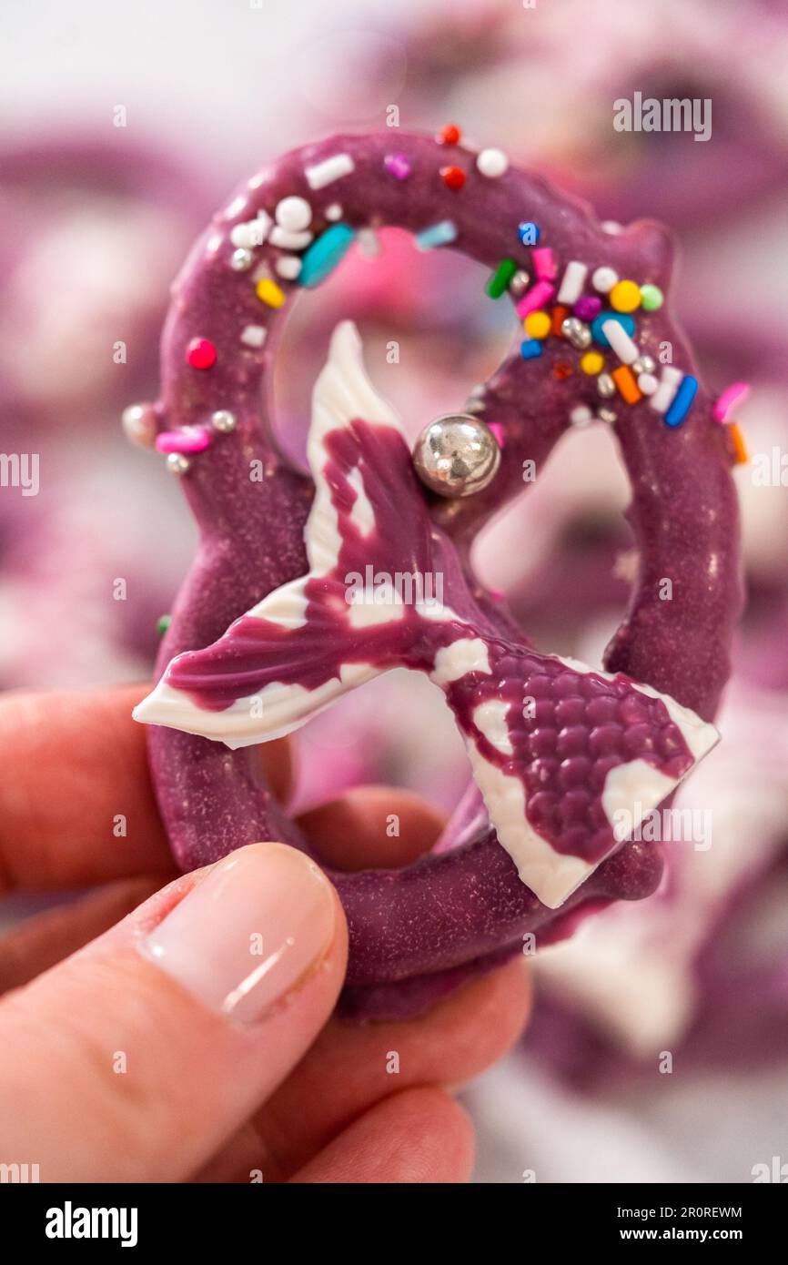 Mermaid pretzel twists Stock Photo - Alamy