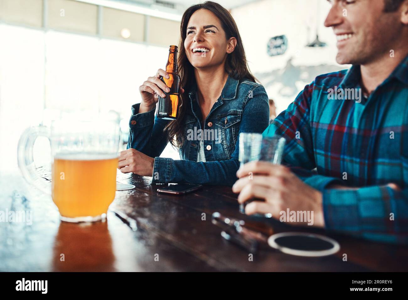 They prefer their dates chilled. a happy young man and woman having ...