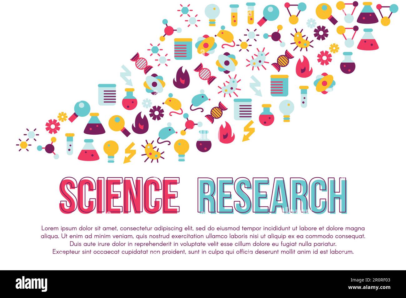 Science fair word concept banner design. Science education vector ...