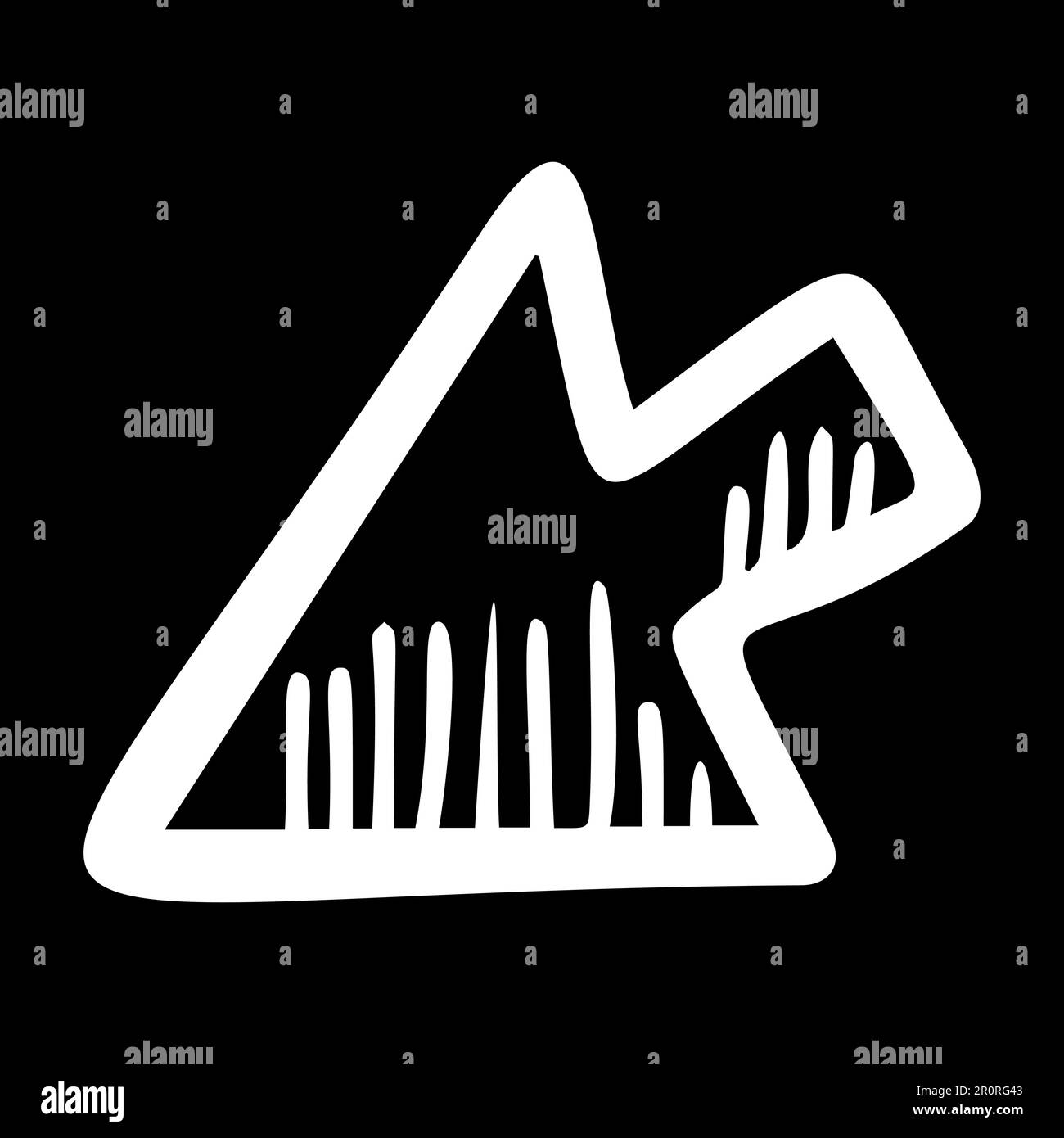 Arrow hand drawn illustration. Navigation sign, direction move isolated ...