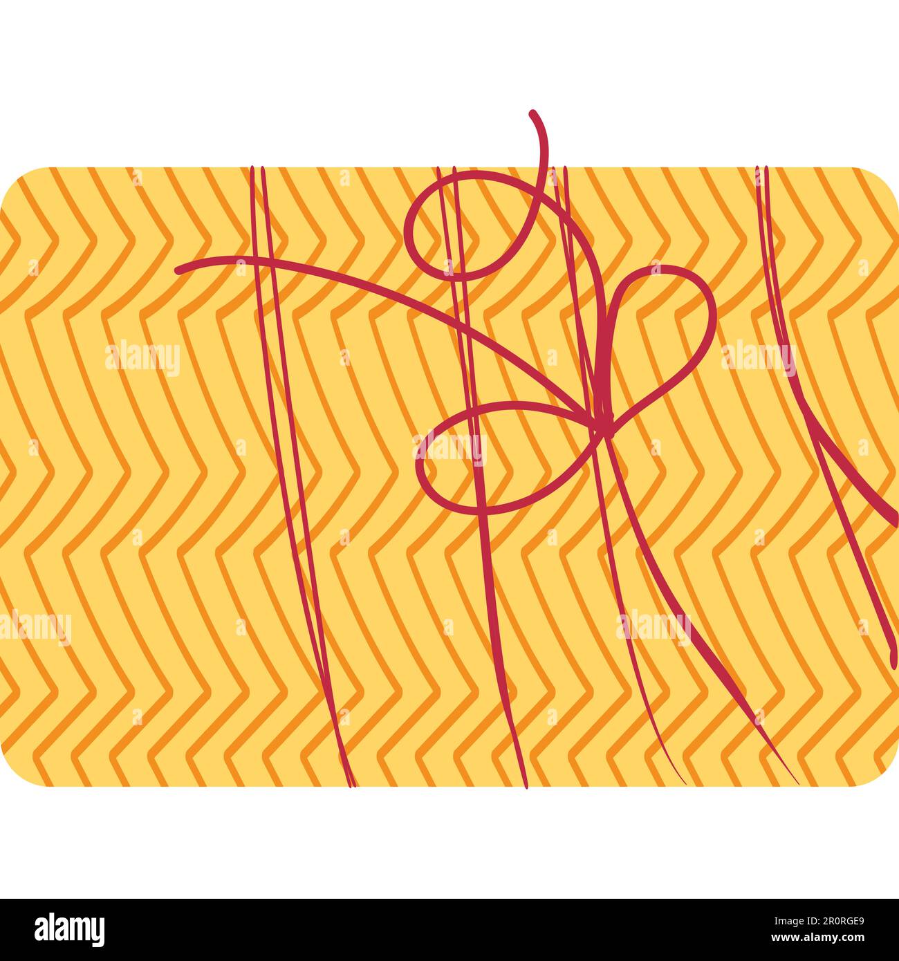 New year present box flat vector illustration. Christmas gift with ...