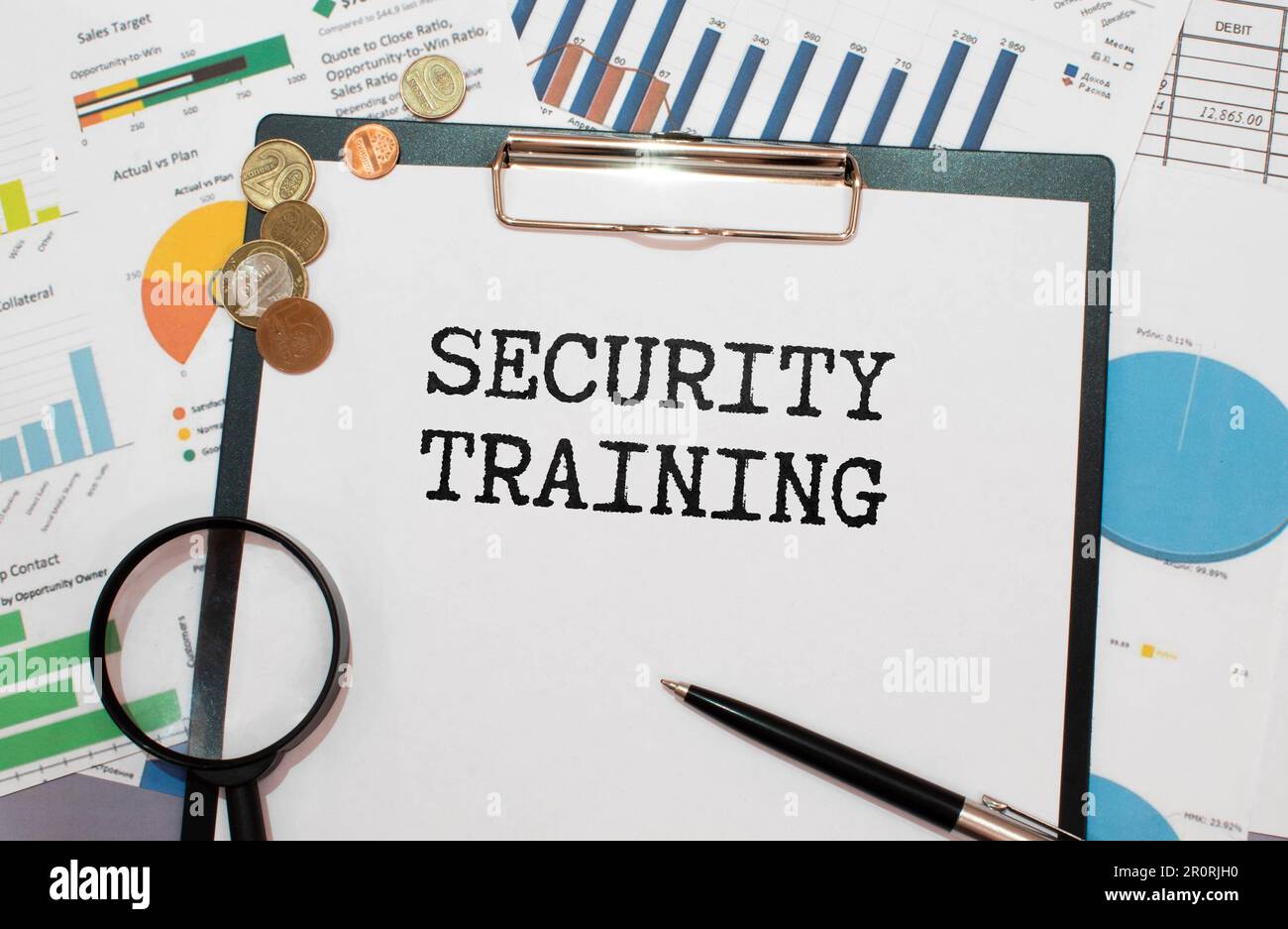 Business concept for providing security awareness training for end ...