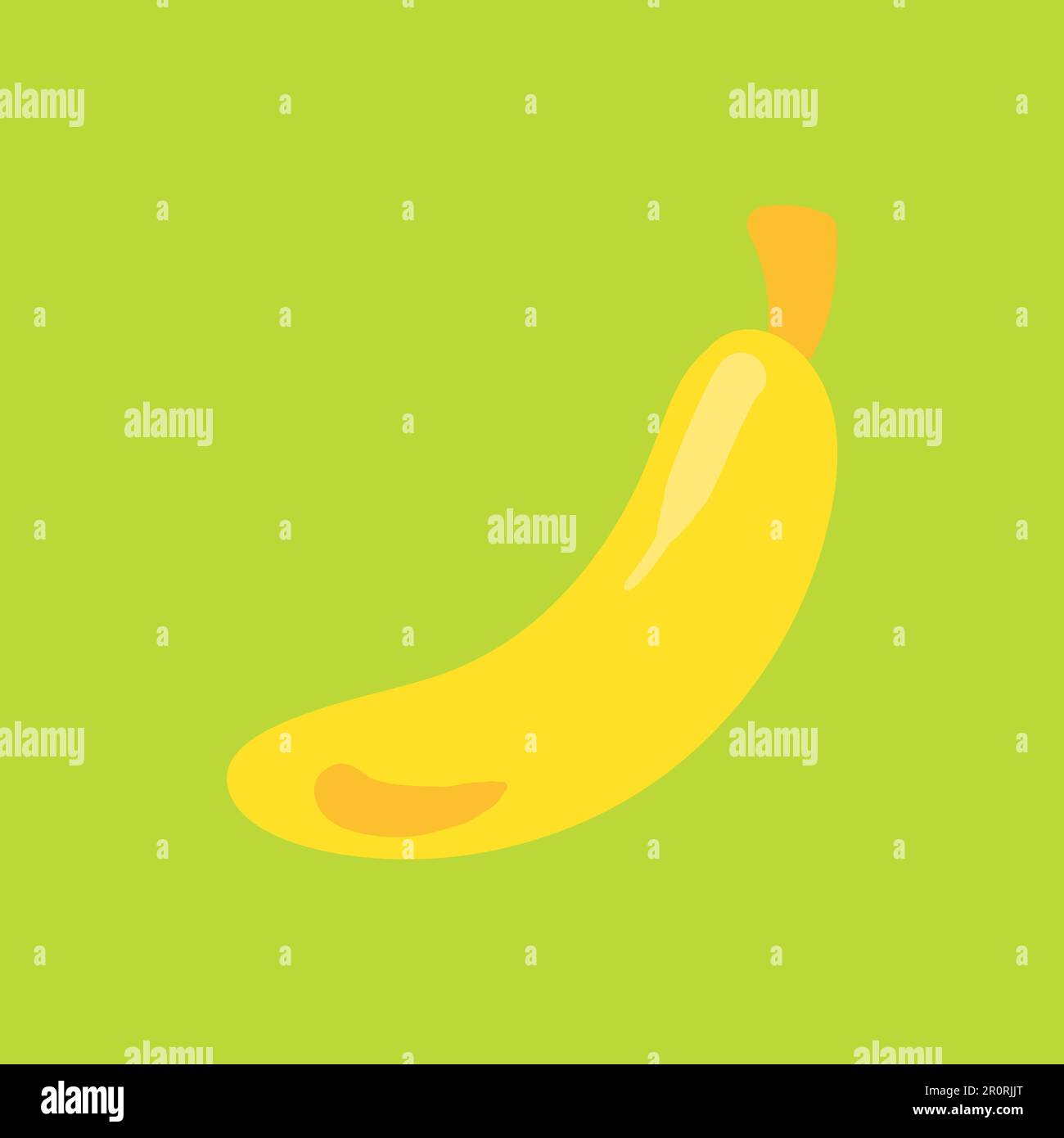 Banana cartoon vector illustration. Isolated hand drawn exotic fresh ...