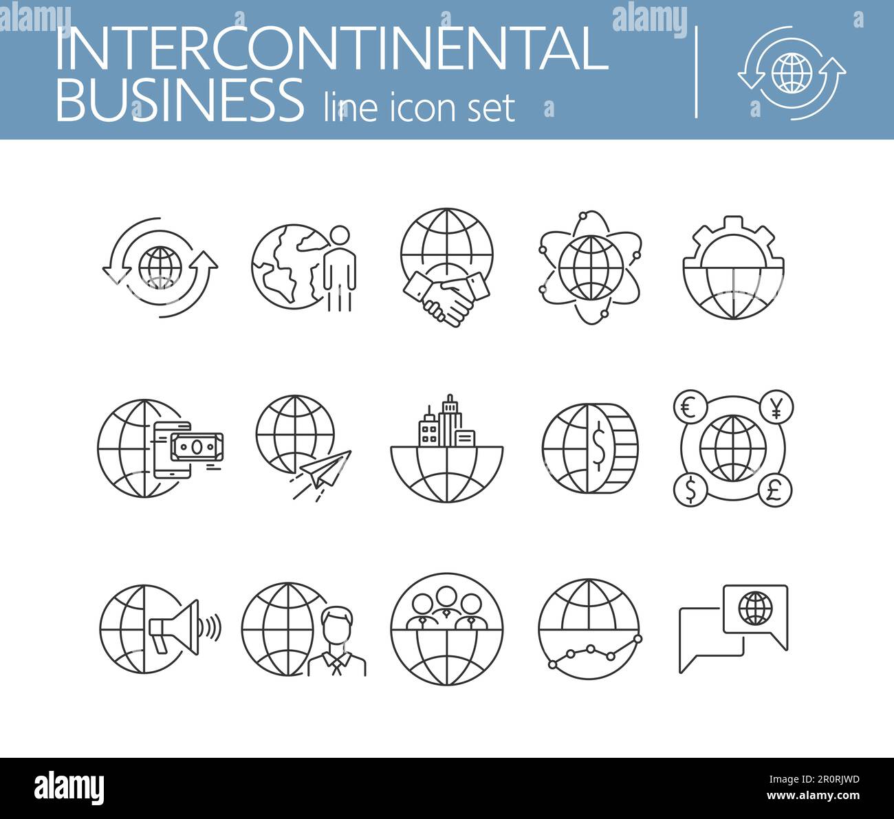Intercontinental logo Stock Vector Images - Alamy